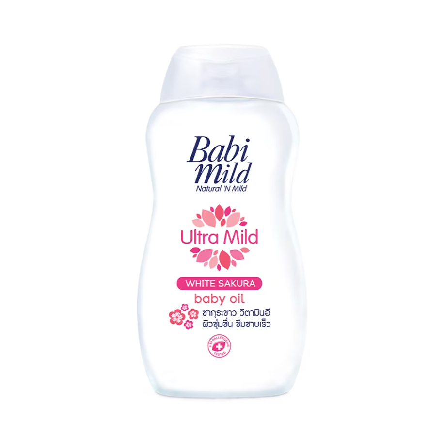 Babi Mild Ultra Mild Baby Oil White Sakura 100 ml., Ультрамягкое детск – K&P Tropical Cosmetics