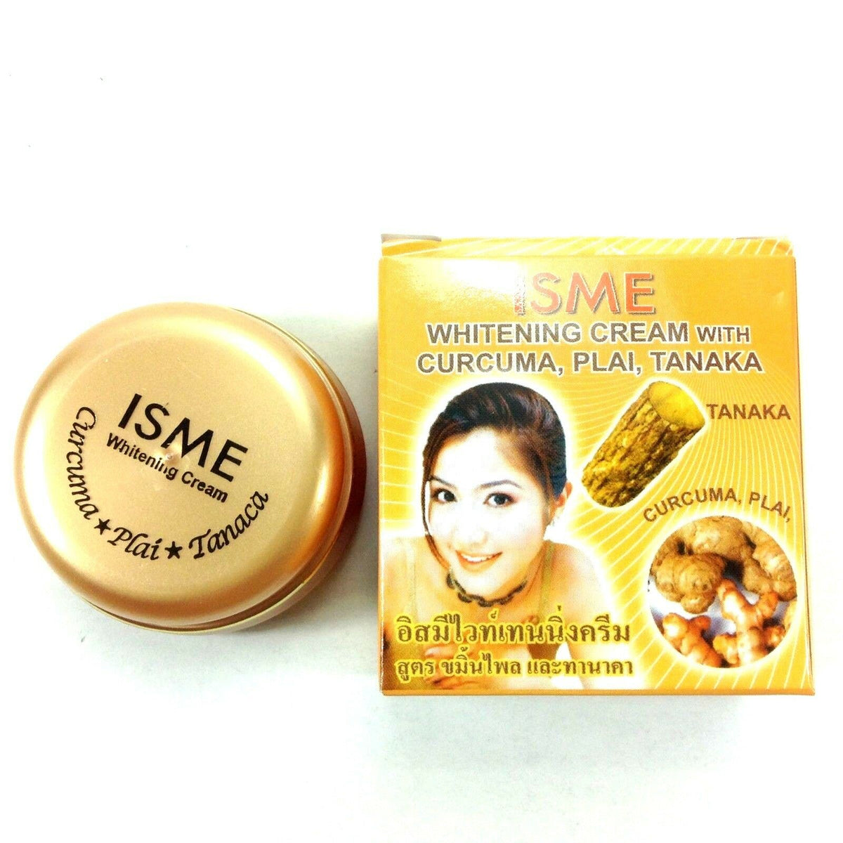 ISME Whitening Cream with Curcuma, Plai, Tanaka 3 g., Отбеливающий кре – K&P Tropical Cosmetics