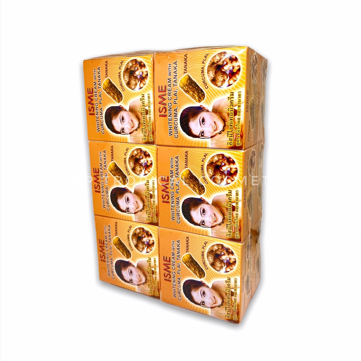 ISME Whitening Cream with Curcuma, Plai, Tanaka Set 12 pcs.*3 g., Отбе – K&P Tropical Cosmetics