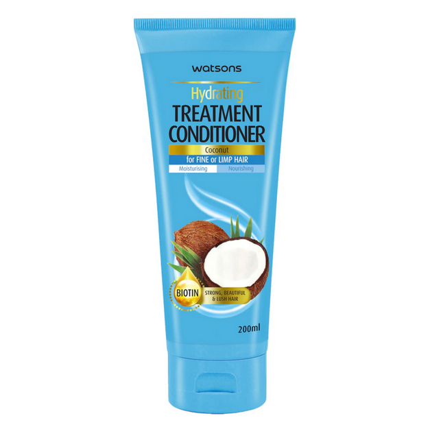 Watsons Hydrating Treatment Conditioner Coconut for Fine or Limp Hair ...