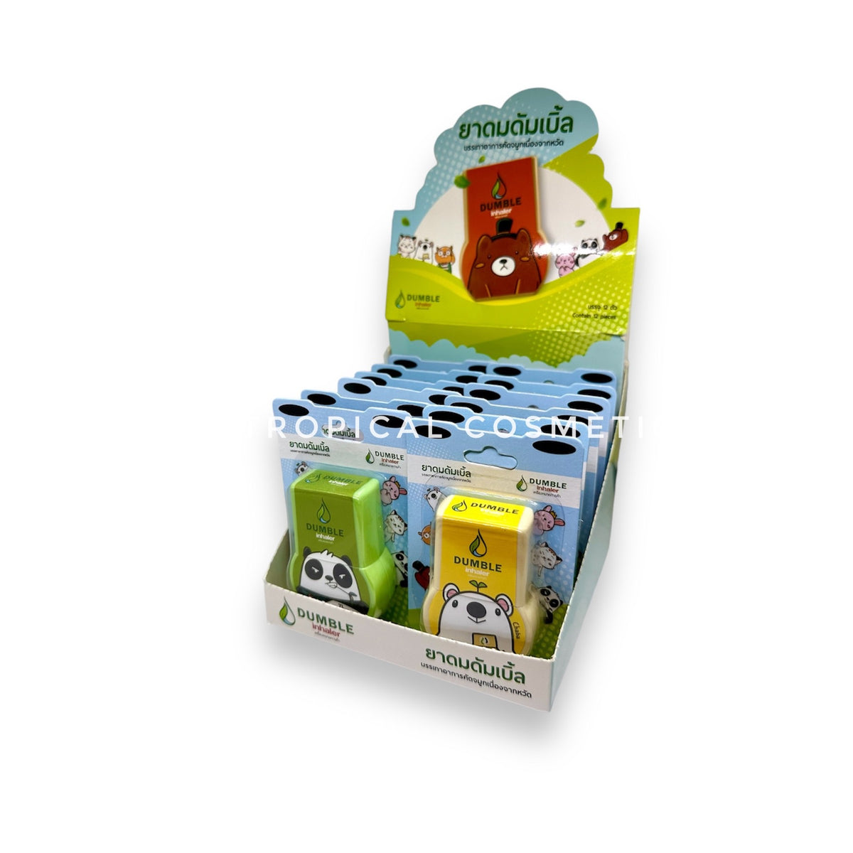 Dumble Inhaler DOUBLE HERBS 2 ml.*12 pcs, Уникальный двойной тайский и ...