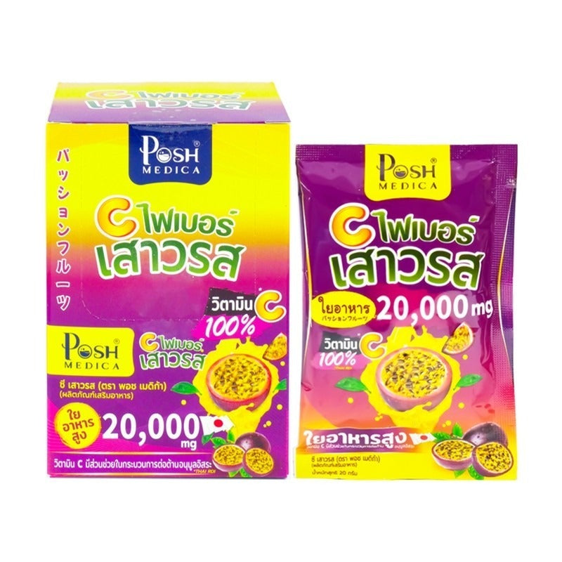 POSH MEDICA C Fiber Passion Fruit 20 g.* 6 pcs., Клетчатка со вкусом м ...