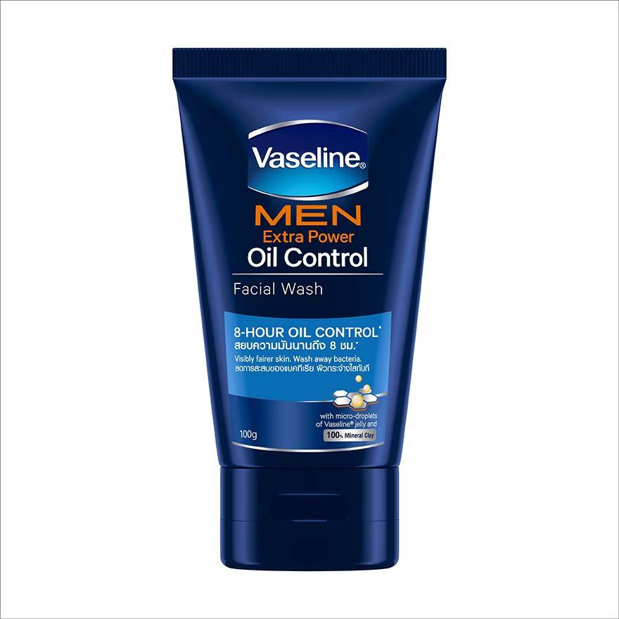 Vaseline Men Extra Power Oil Control Facial Wash 100 g., Очищающая пен ...