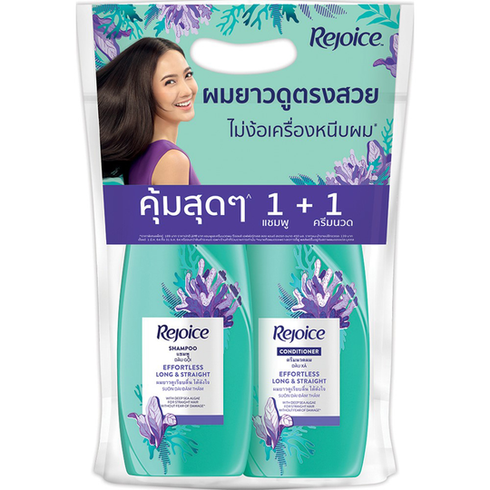 Rejoice Long Straight Shampoo 370 ml. + Conditioner 370 ml., Парфюмиро ...
