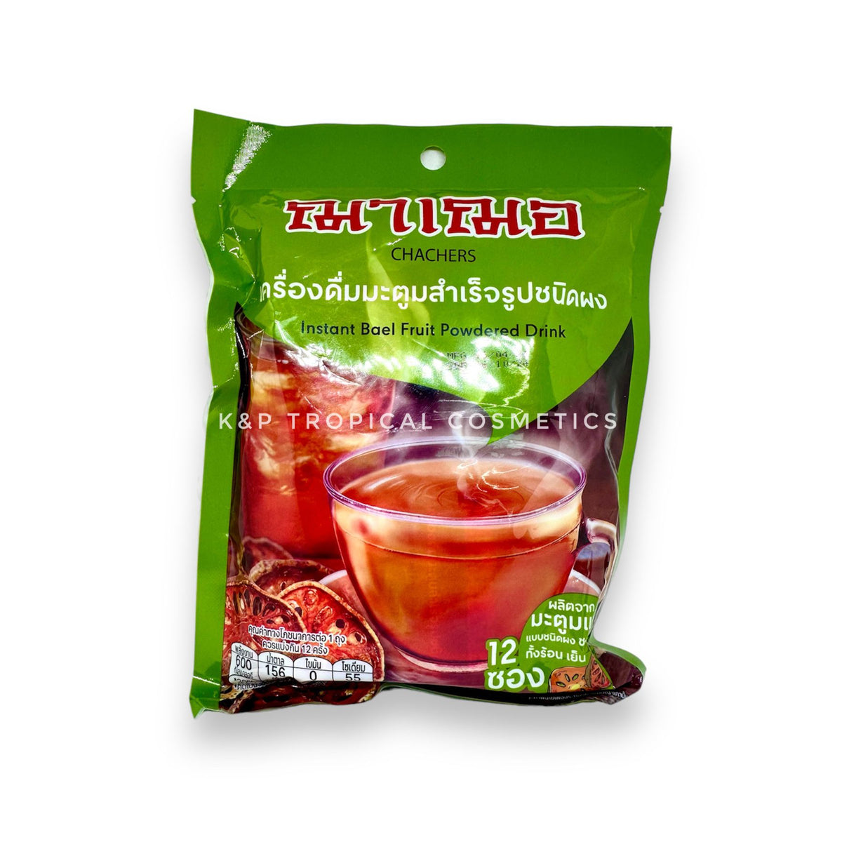 Chachers Brand Instant Bael Fruit Powdered Drink 13 g.*12 pcs., Фрукто ...