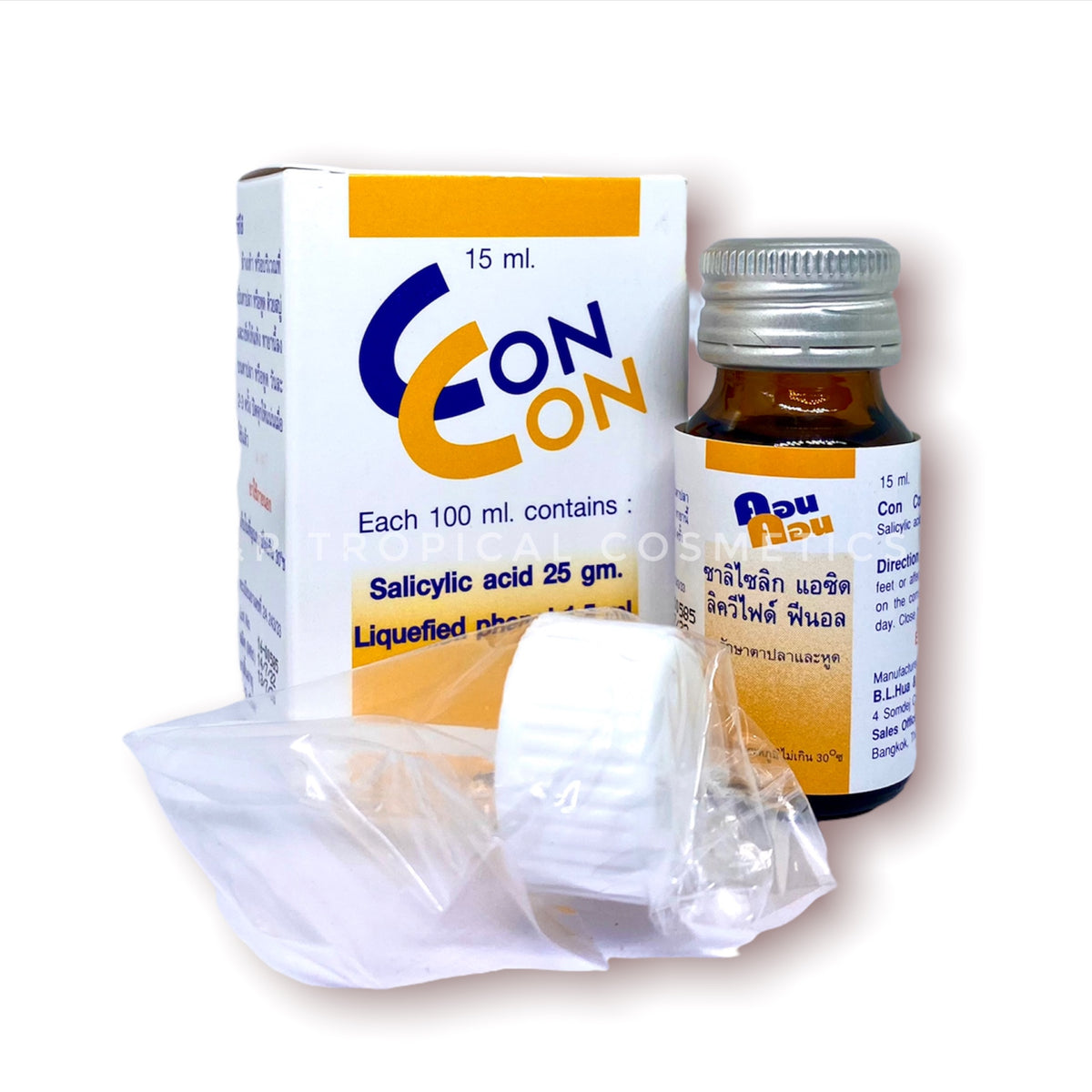 Con Con Solution papillomas, warts and dry calluses 15 ml, Препарат пр ...