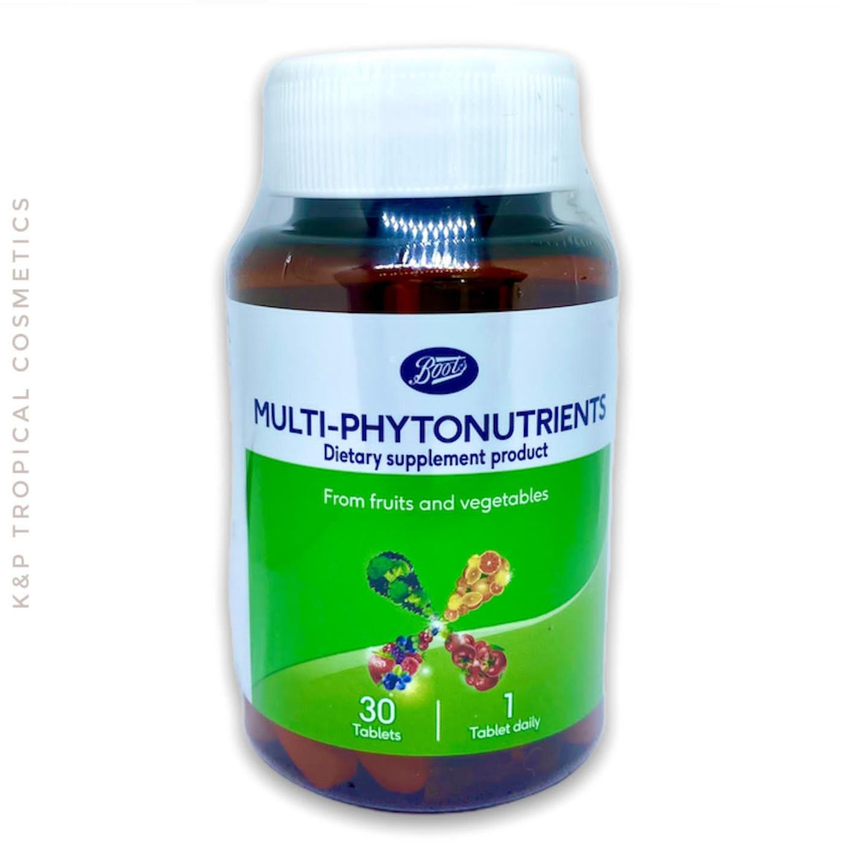 Boots Multi-Phytonutrients Dietary Supplement Product 30 Tablets, Диет ...